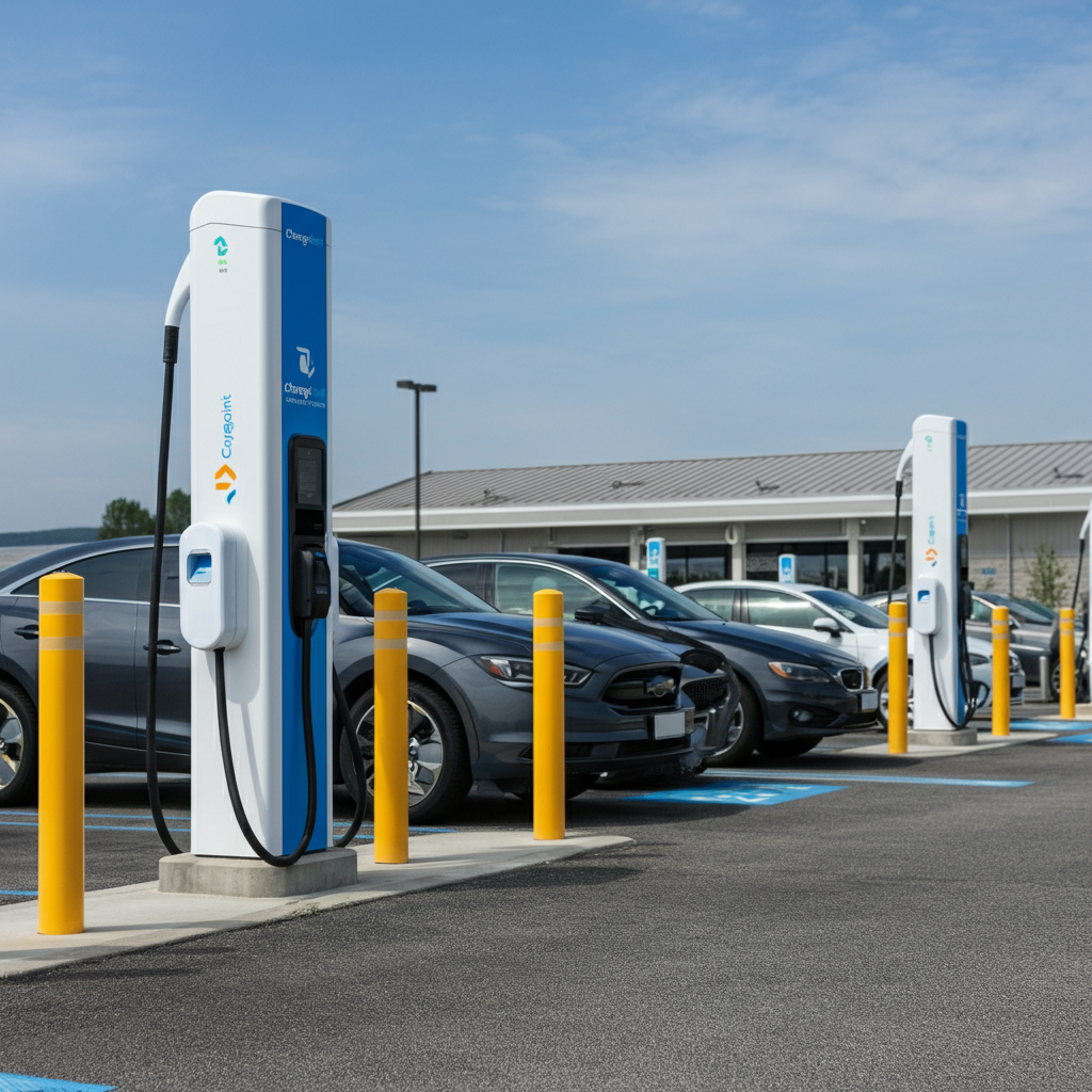 ChargePoint Transforms Rental Car Lots into Public EV Charging Station