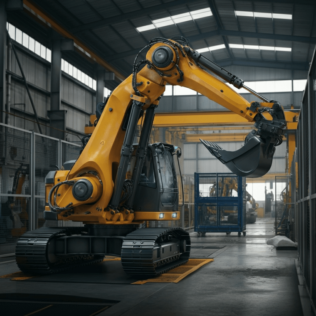 Humanoid Robots Assemble Excavators Every 6 Minutes: A Manufacturing R