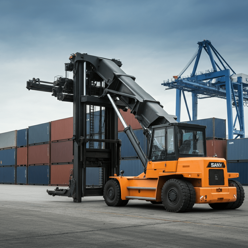 New Electric SANY Reach Stacker Revolutionizes Operations at Houston T