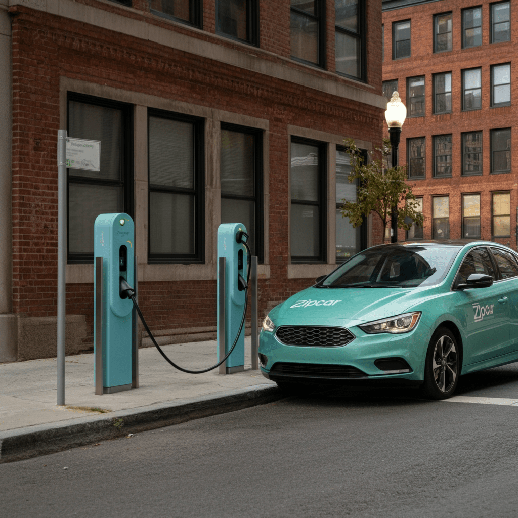 SparkCharge and Zipcar Launch Off-Grid Fast Charging in East Boston