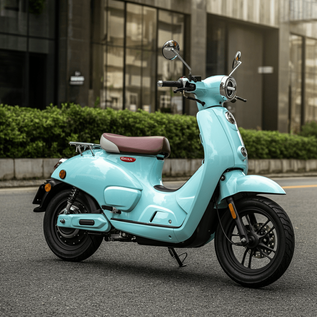 Stylish Electric Scooter Inspired by the Honda Cub Now Available at Ne