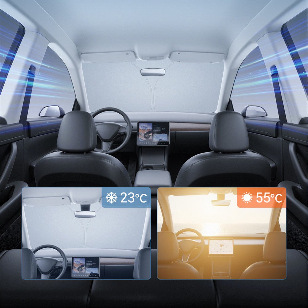 Graphene Front Windshield Sunshade for Tesla Model 3 Highland / Model