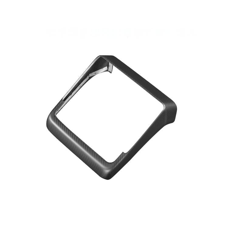 Real Dry Carbon Fiber Rear Screen Trim Frame Overlay for Model 3 / Y