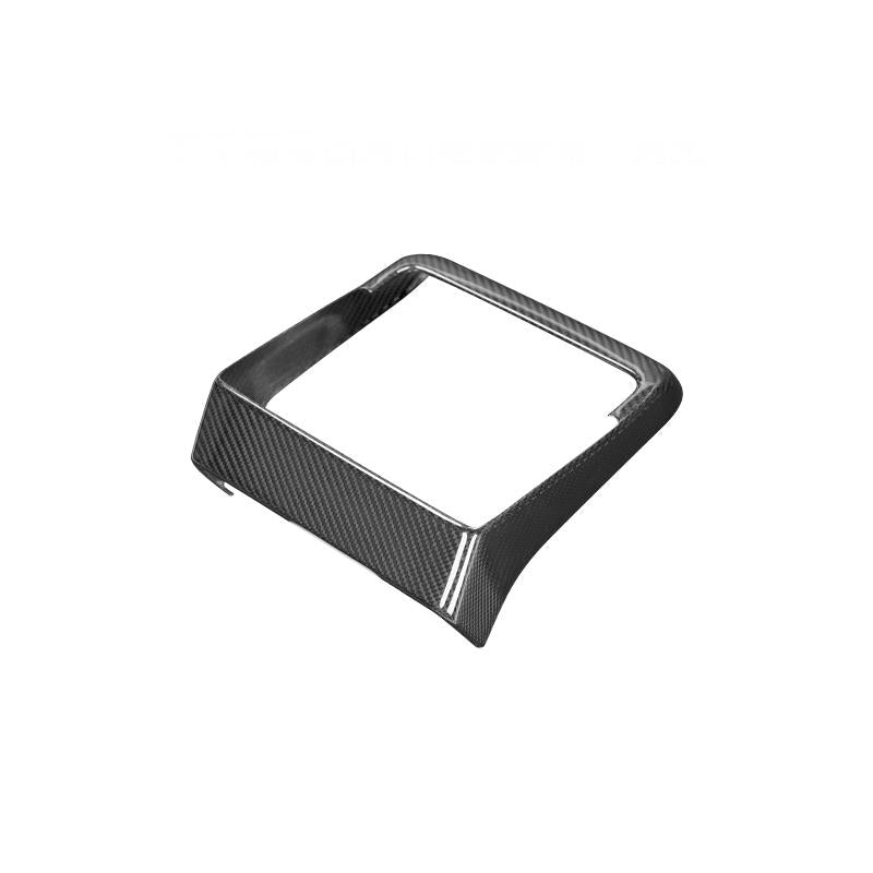 Real Dry Carbon Fiber Rear Screen Trim Frame Overlay for Model 3 / Y