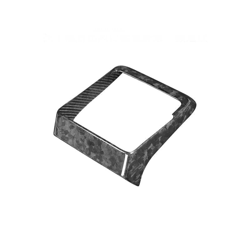 Real Dry Carbon Fiber Rear Screen Trim Frame Overlay for Model 3 / Y