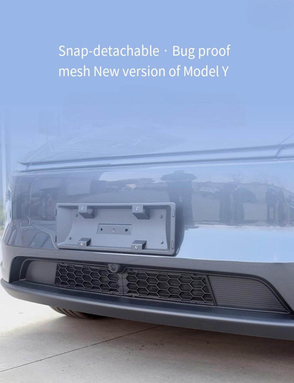 Split Insect Net Front Bumper Grill for Model Y Juniper