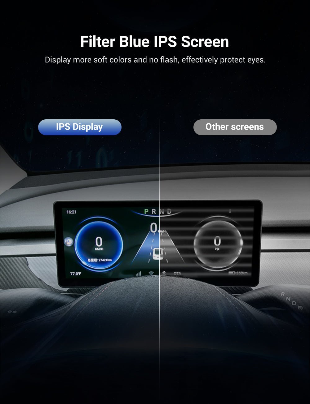 TESEVO 10.25 Inch Android 4G Tesla Model 3 / Y Display LCD Dashboard S