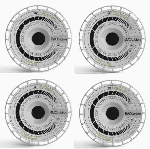 Tesla Model 3/Y Aero Wheel Covers Masked Rider Sticker