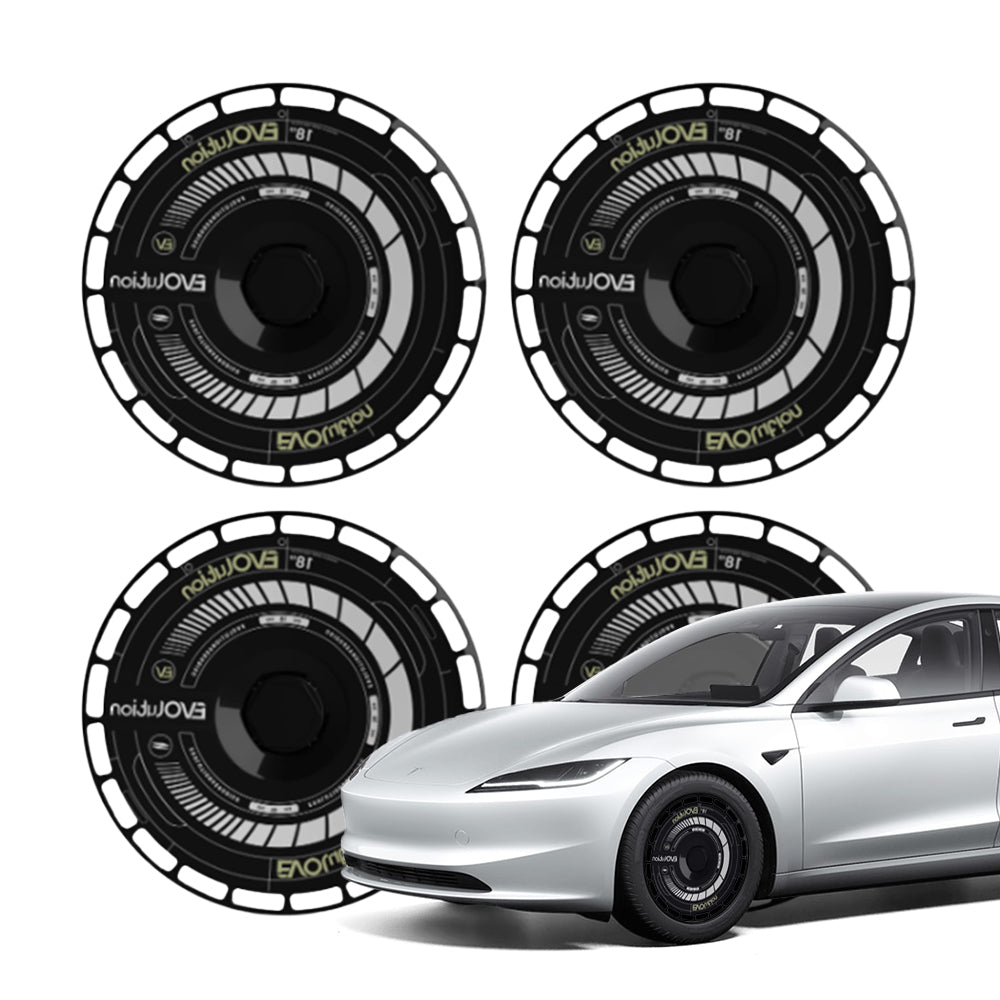 Tesla Model 3/Y Aero Wheel Covers Masked Rider Sticker