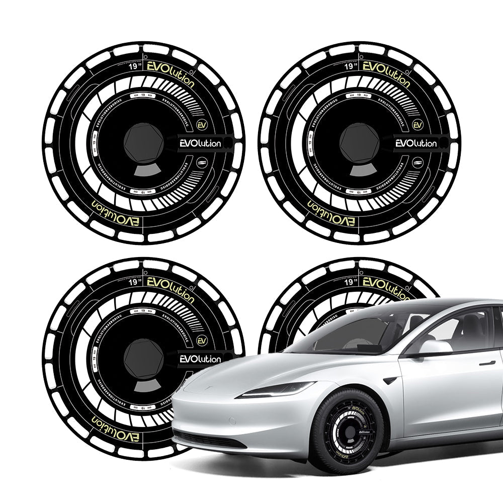 Tesla Model 3/Y Aero Wheel Covers Masked Rider Sticker