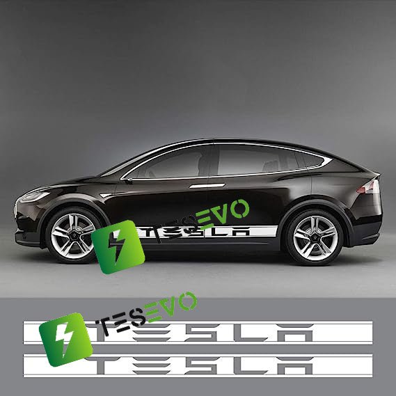 Tesla Model S/3/X/Y (2pcs) Car Door Side Skirt Sticker