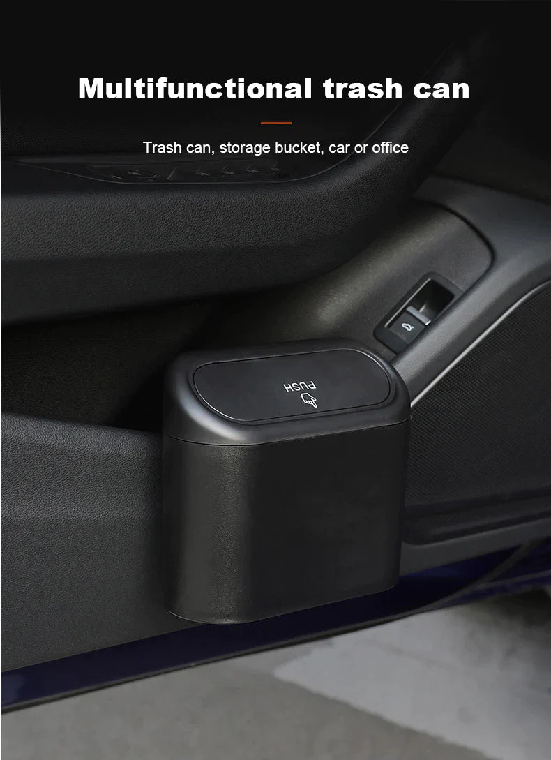 Tesla Car Trash Can with 8 Rolls of Garbage Bags