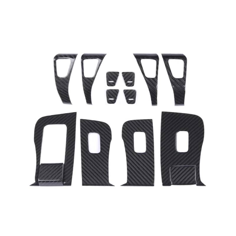 Tesla Model 3/Y Carbon Fiber Door & Window Switch Panel Covers