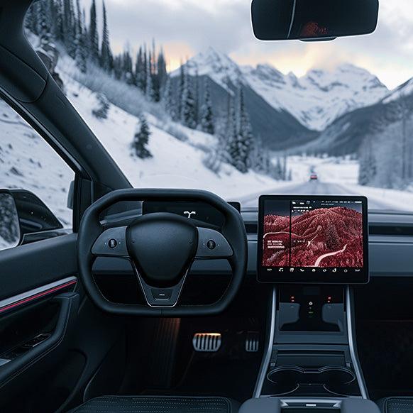 Tesla Model 3 / Y Cyber Steering Wheel【Cybertruck Style】