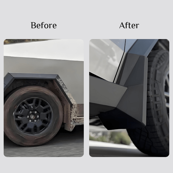 Tesla Cybertruck Mud Flaps | Protect Your Ride from Debris