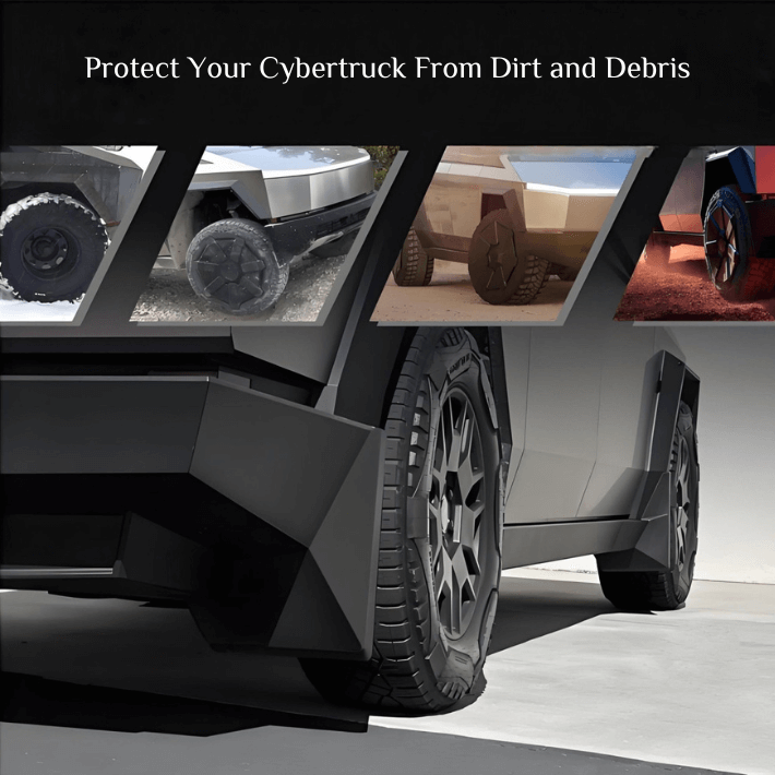 Tesla Cybertruck Mud Flaps | Protect Your Ride from Debris