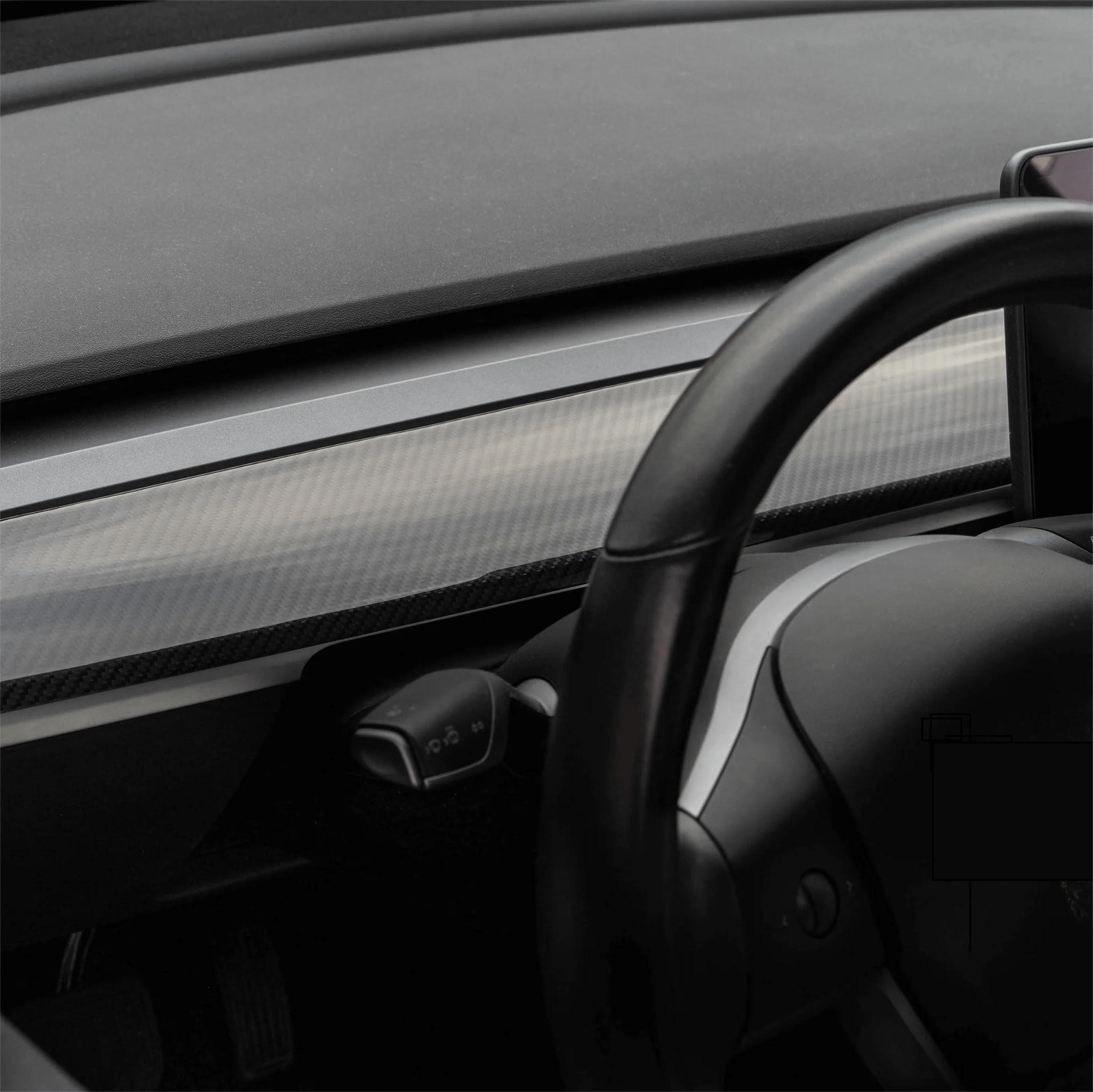 Tesla Model 3/Y Real Carbon Fiber Dashboard Cover