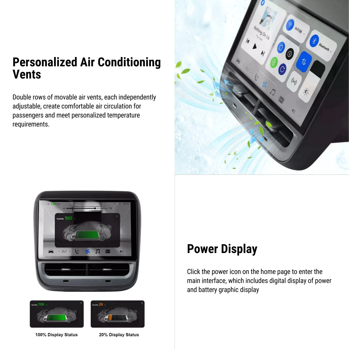 Tesla Model 3/Y Rear Entertainment System
