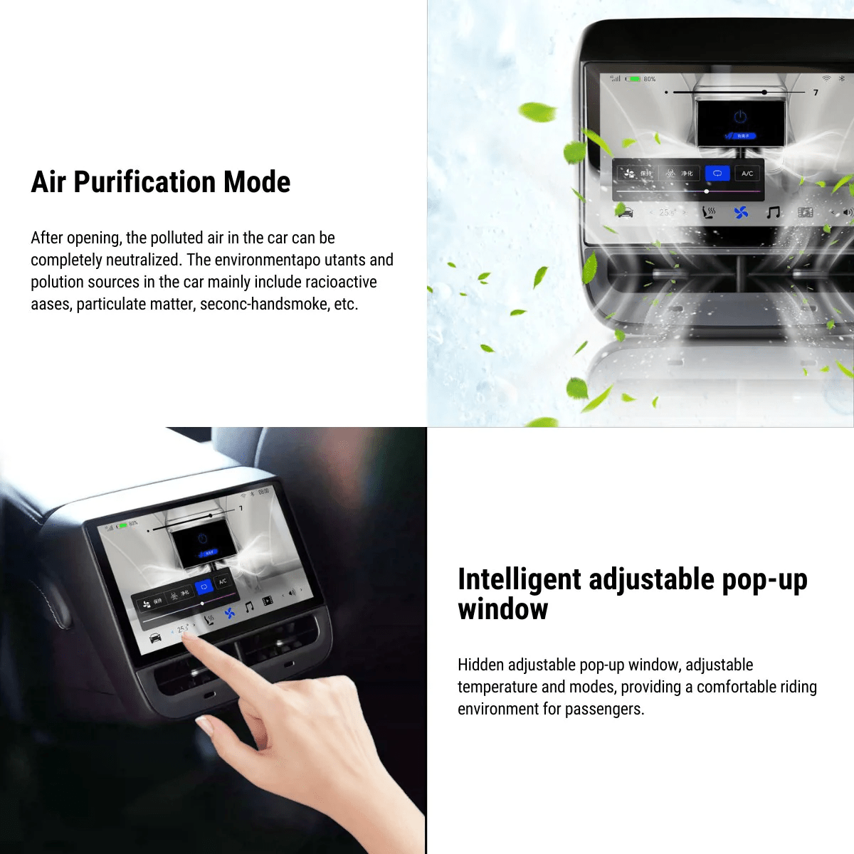 Tesla Model 3/Y Rear Entertainment System