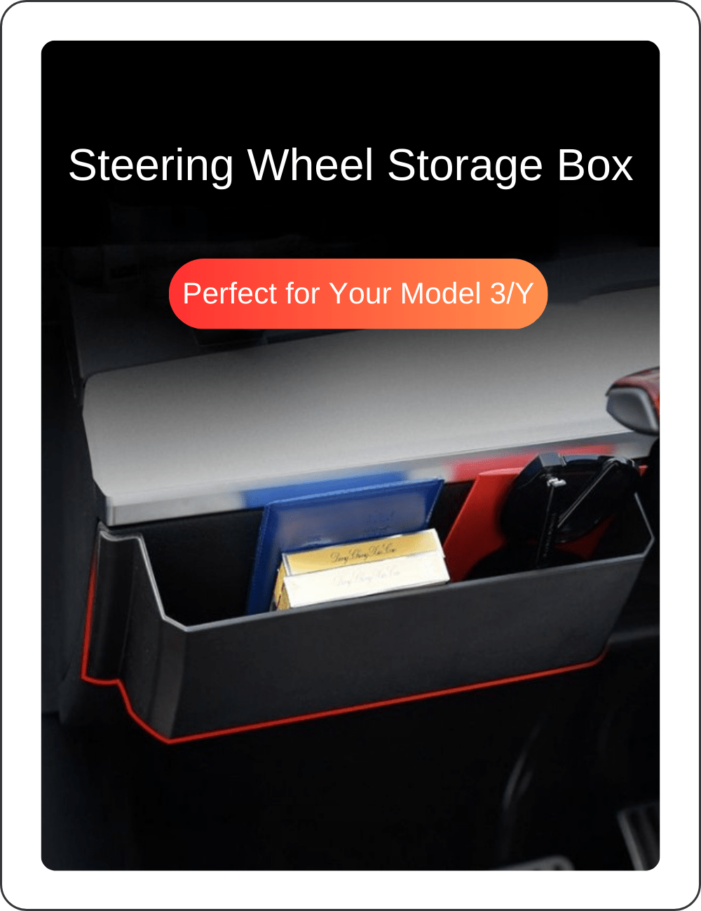 Tesla Model 3/Y Steering Wheel Storage Boxes